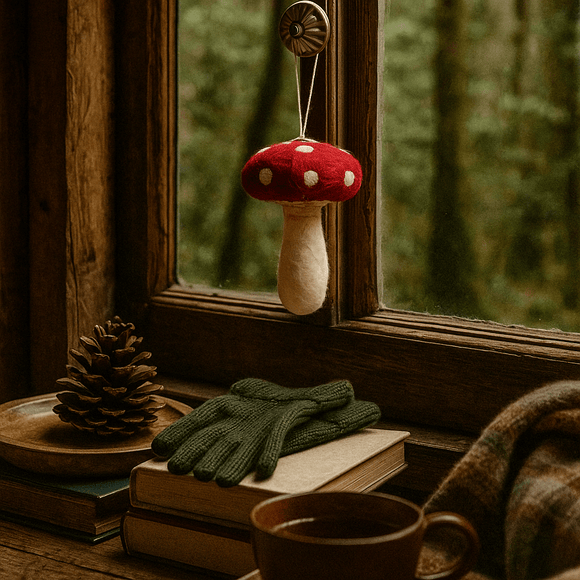 Toadstall Felt Decoration – Bumble Living