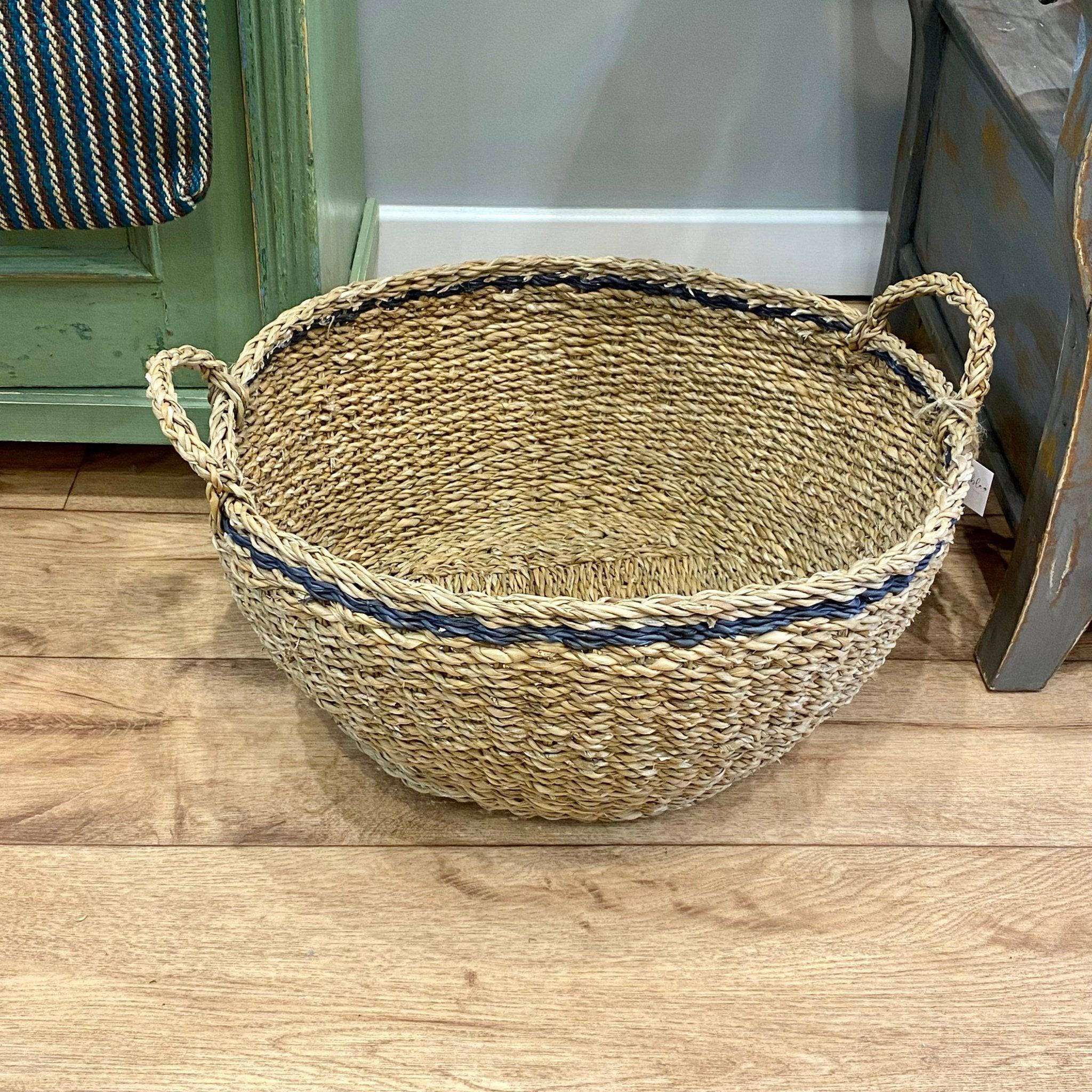 Extra Large Hogla Stripe Basket – Bumble Living