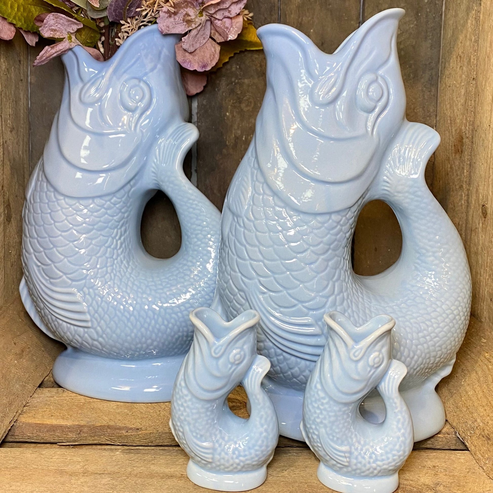 Pale Blue Original Gluggle Jug Mini – Bumble Living